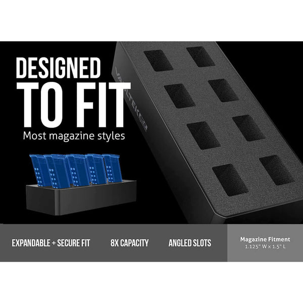 Vaultek 8-Slot Modular Magazine Storage MR-8 | Stores 8 Magazines
