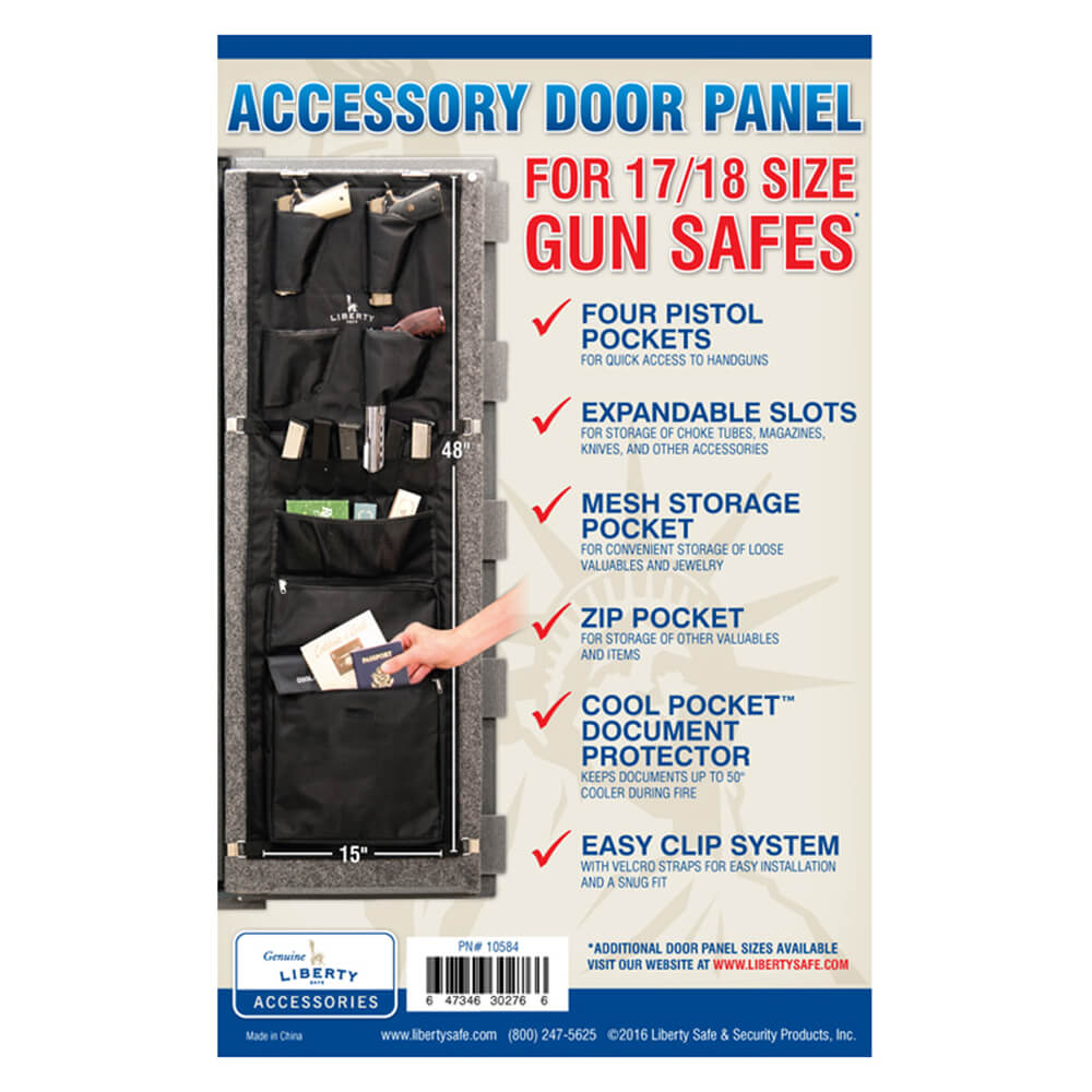 Liberty Gun Safe Door Panel Organizer Size: 17-18 | Dean Safe